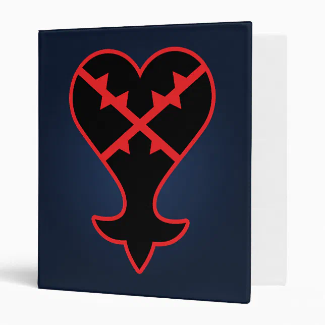 Kingdom Hearts | Emblem Heartless Symbol 3 Ring Binder | Zazzle