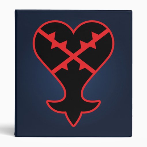 Kingdom Hearts | Emblem Heartless Symbol 3 Ring Binder | Zazzle