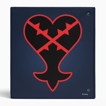 Kingdom Hearts | Emblem Heartless Symbol 3 Ring Binder | Zazzle