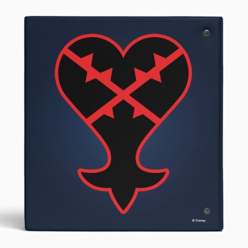 Kingdom Hearts | Emblem Heartless Symbol 3 Ring Binder | Zazzle
