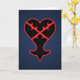 Kingdom Hearts | Emblem Heartless Symbol Card | Zazzle