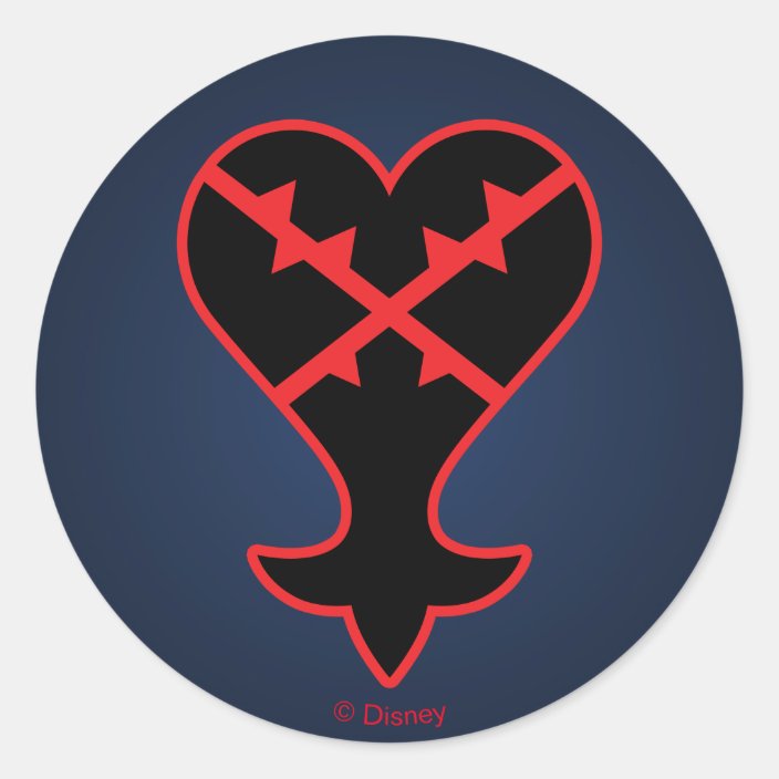 Kingdom Hearts | Emblem Heartless Symbol Classic Round Sticker | Zazzle.com