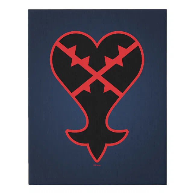 Kingdom Hearts | Emblem Heartless Symbol Faux Canvas Print | Zazzle