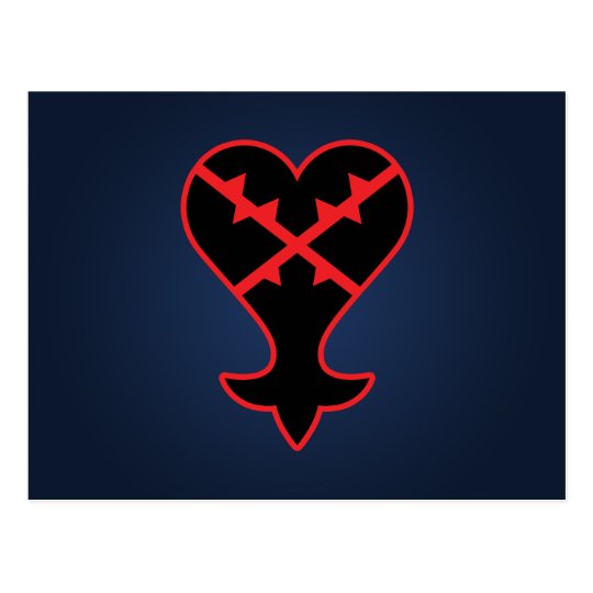 Kingdom Hearts | Emblem Heartless Symbol Postcard | Zazzle.com