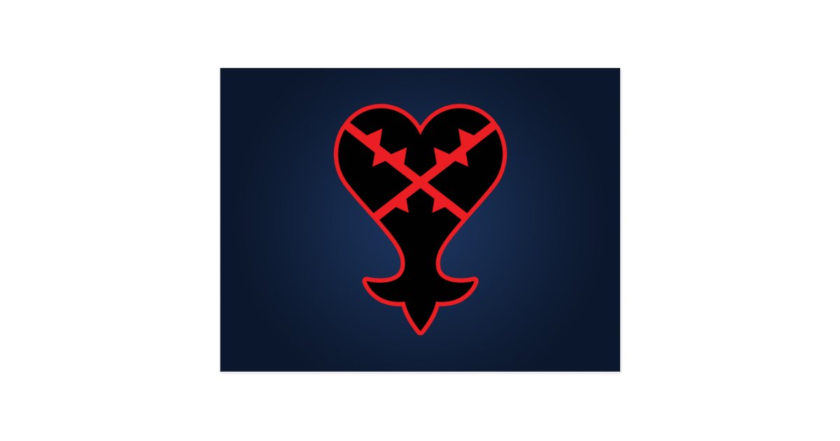 Kingdom Hearts | Emblem Heartless Symbol Postcard | Zazzle.com