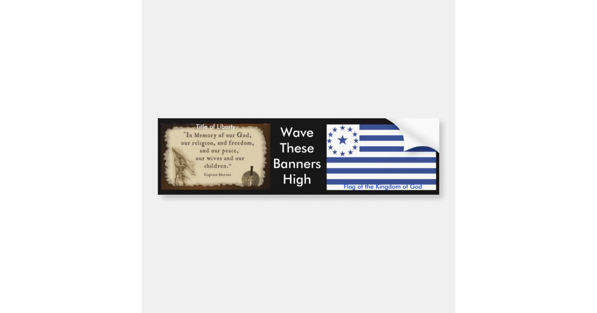 Kingdom of God bumper2 Bumper Sticker | Zazzle