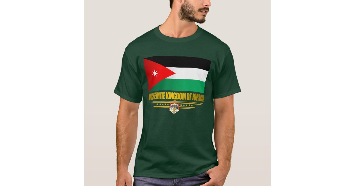 Kingdom of Jordan Flag T-Shirt | Zazzle
