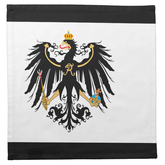 Kingdom of Prussia national flag Cloth Napkin | Zazzle