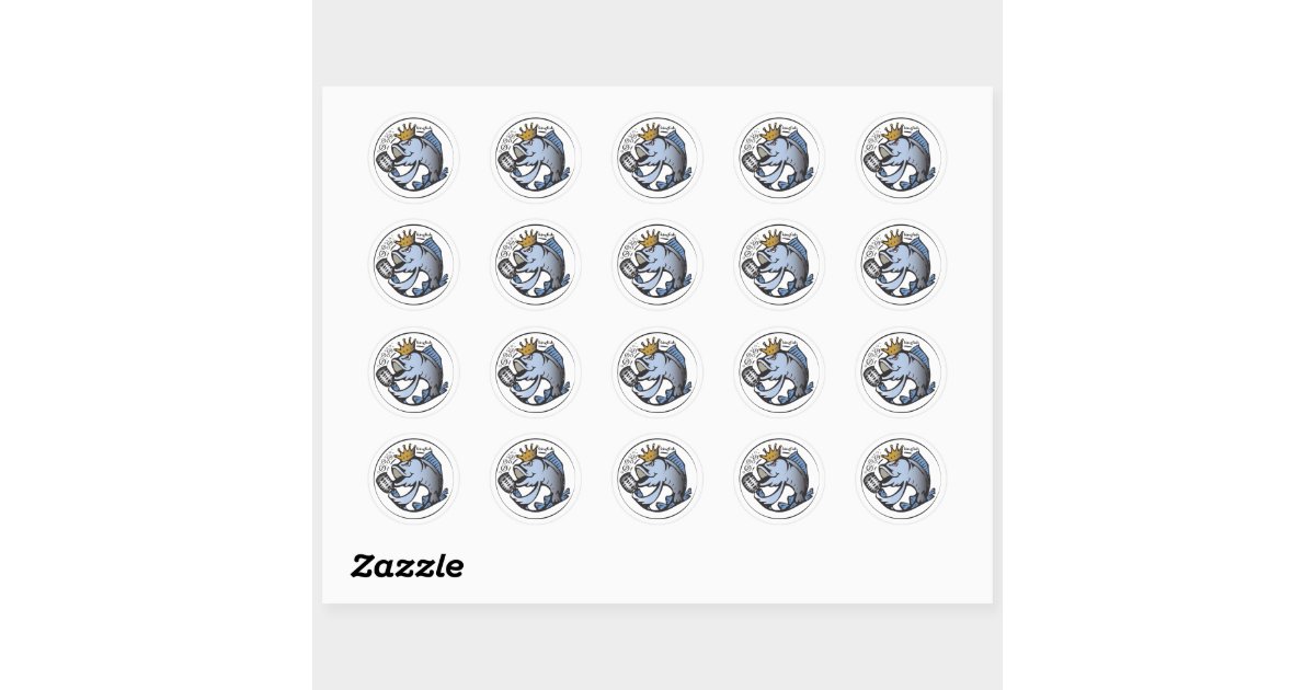 kingfish™ stickers - small | Zazzle