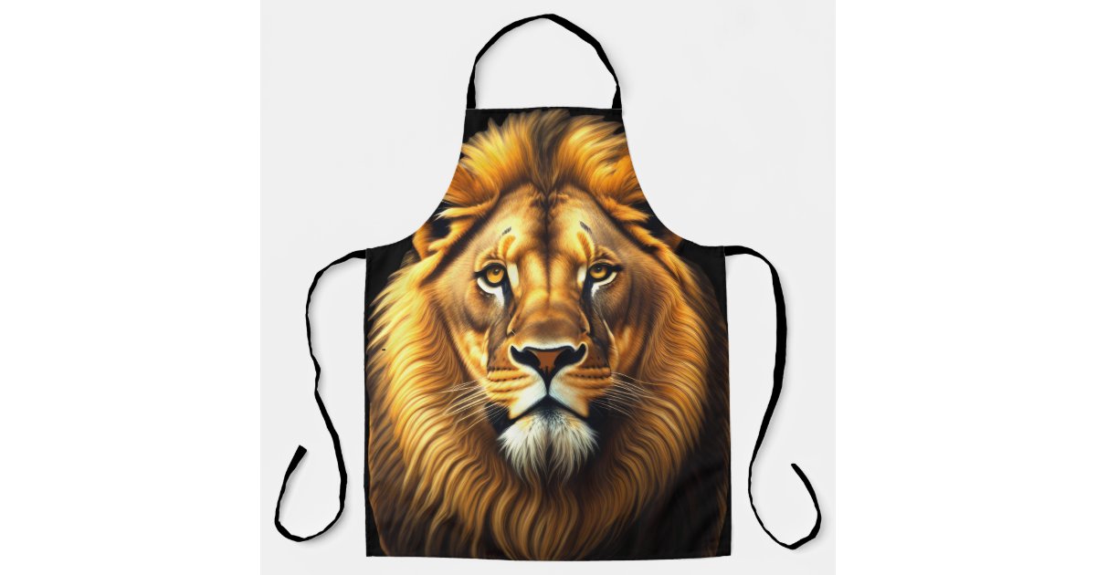 Kingly Lion Apron | Zazzle