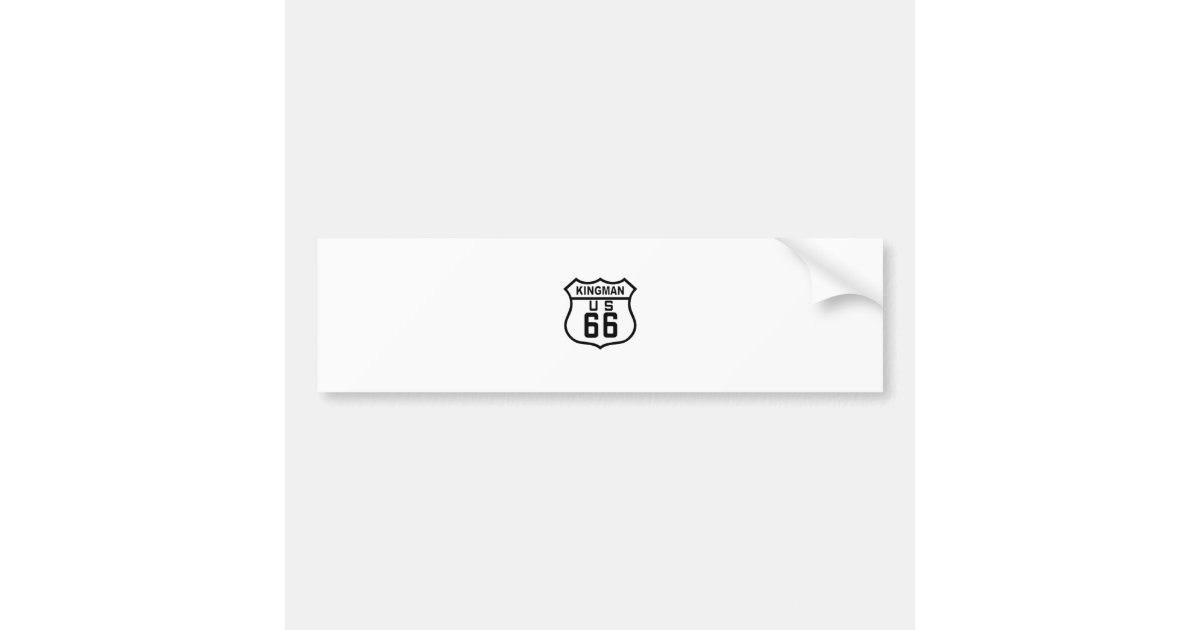 Kingman, Arizona Route 66 Bumper Sticker | Zazzle