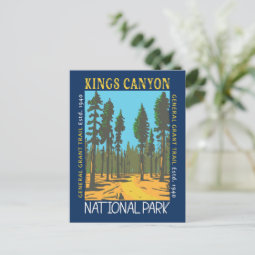 Kings Canyon National Park General Grant Trail Postcard | Zazzle