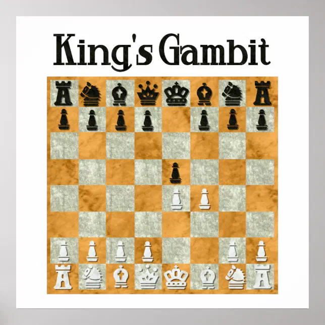 King's Gambit Poster | Zazzle