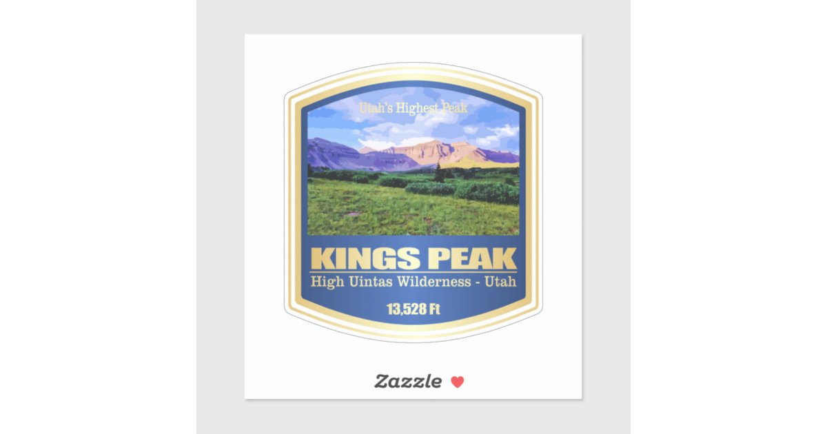 Kings Peak (PF) Sticker | Zazzle