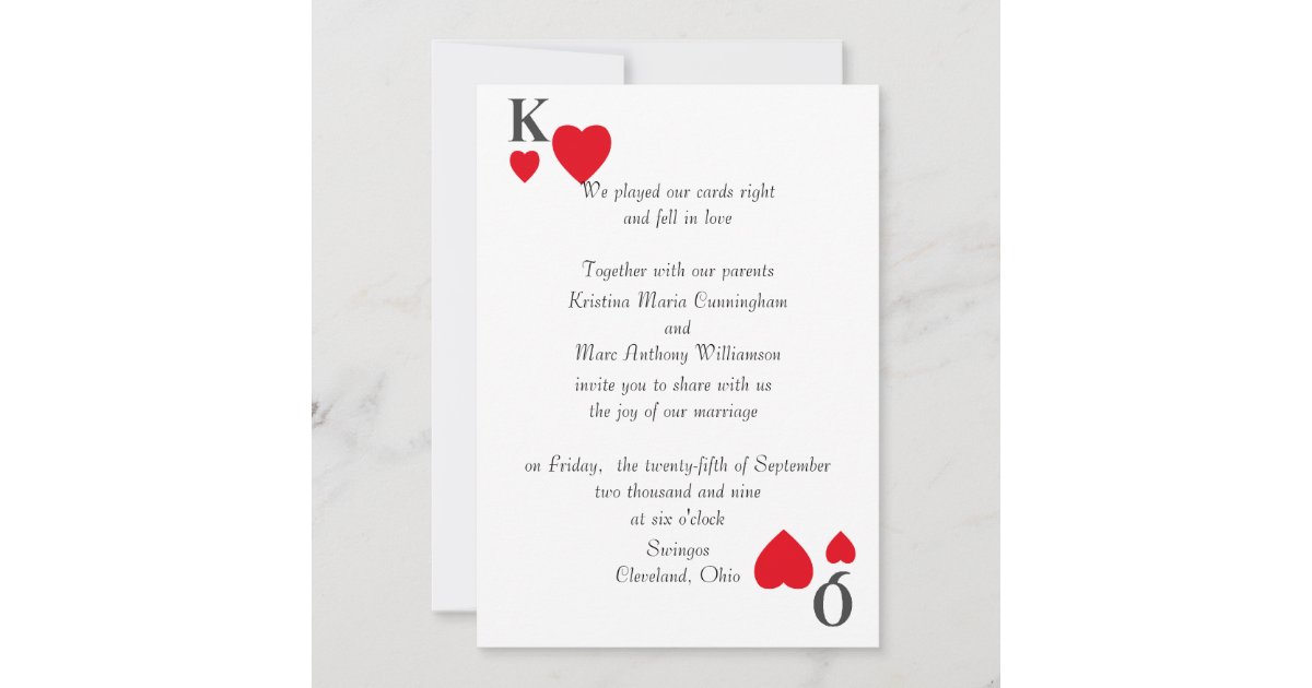 Kings & Queens Wedding Invitation | Zazzle