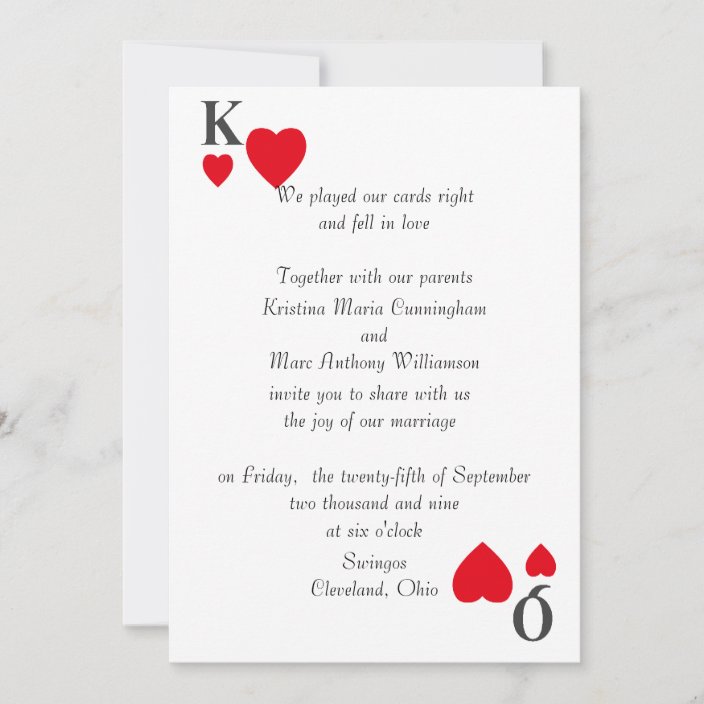 Kings & Queens Wedding Invitation | Zazzle.com