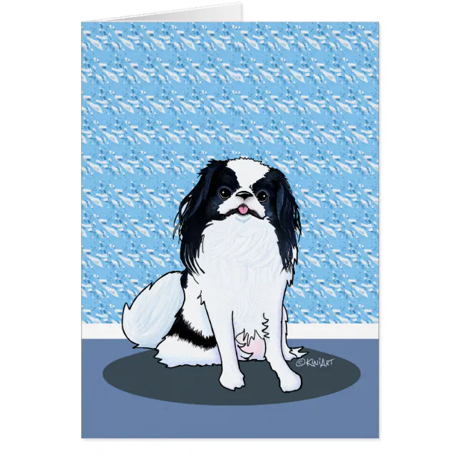 KiniArt Japanese Chin Card | Zazzle