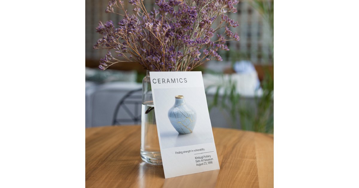 Kintsugi Pottery Post Card | Zazzle