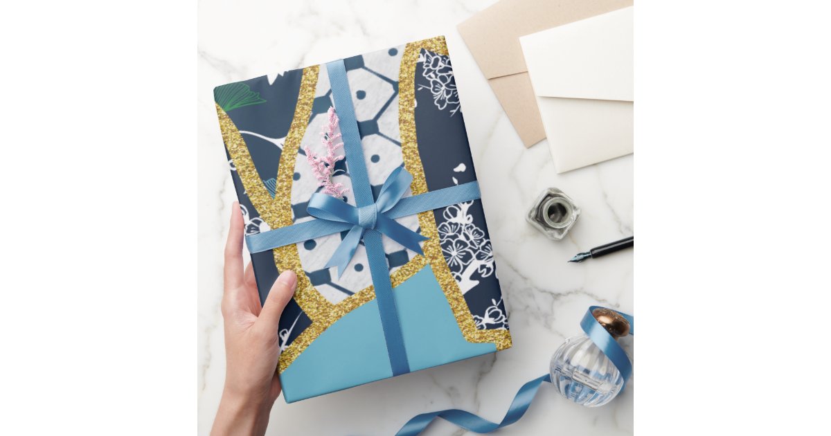 Kintsugi wrapping paper | Zazzle