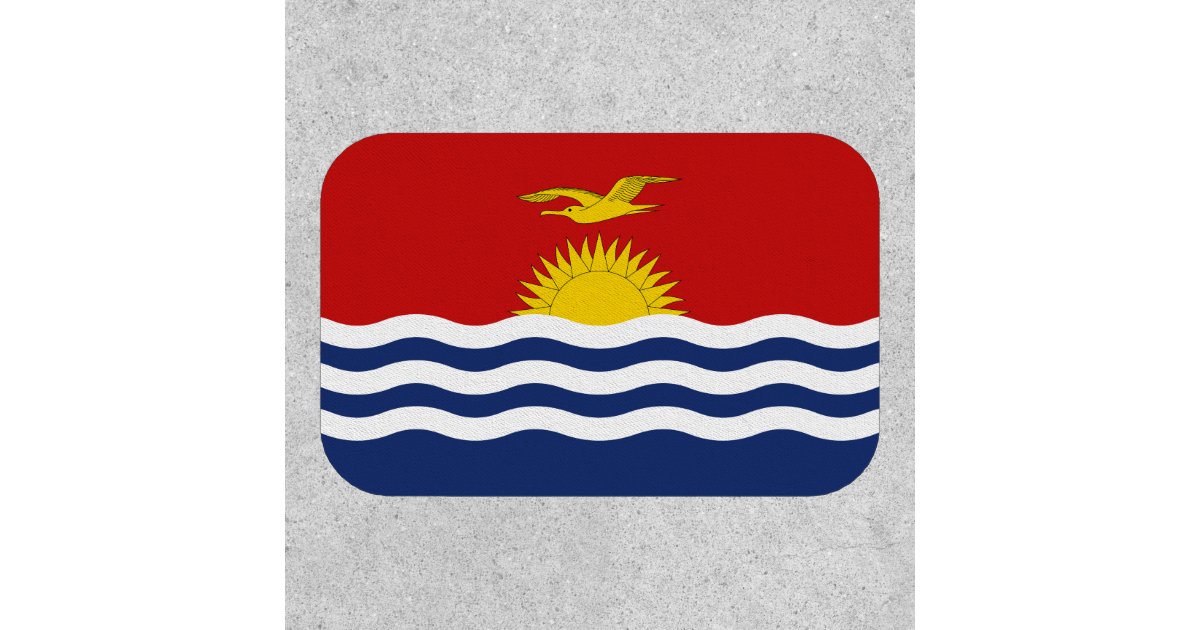 Kiribati Flag Patch | Zazzle