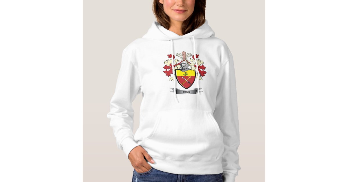 Kirk Family Crest Coat of Arms Hoodie | Zazzle