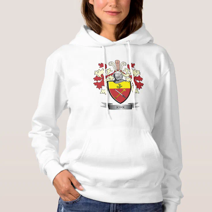 Kirk Family Crest Coat of Arms Hoodie | Zazzle