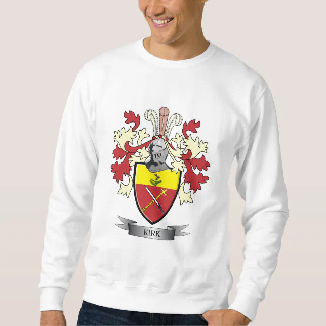 Kirk Family Crest Coat of Arms Sweatshirt | Zazzle