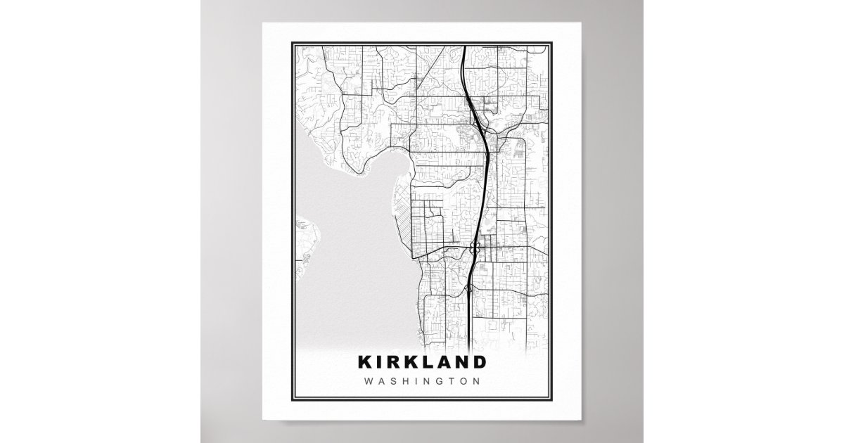 Kirkland Map Poster | Zazzle