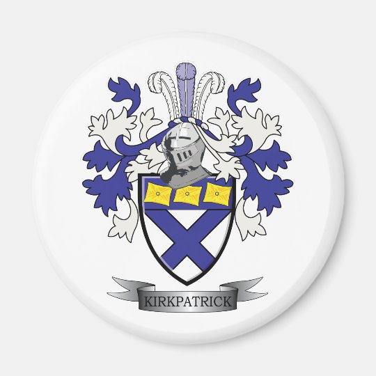 Kirkpatrick Family Crest Coat of Arms Magnet | Zazzle.com