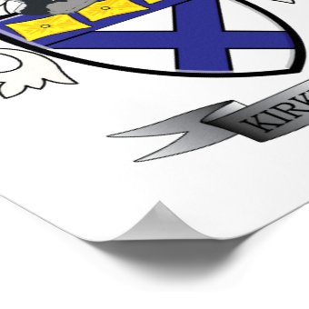 Kirkpatrick Family Crest Coat of Arms Poster | Zazzle