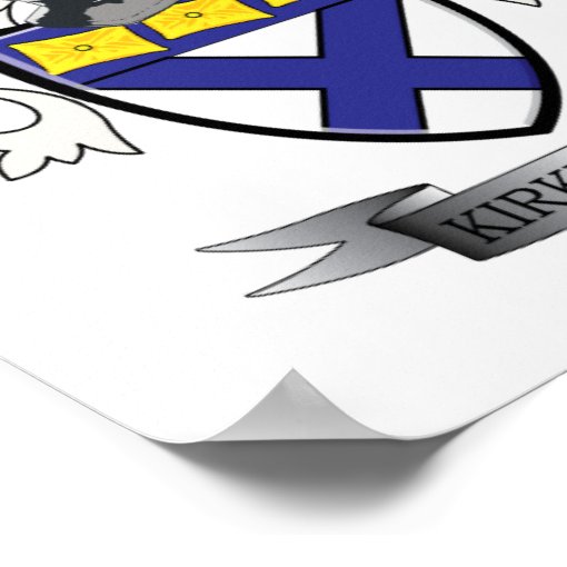 Kirkpatrick Family Crest Coat of Arms Poster | Zazzle