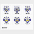 Kirkpatrick Family Crest Coat of Arms Square Sticker | Zazzle