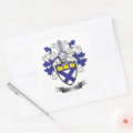 Kirkpatrick Family Crest Coat of Arms Square Sticker | Zazzle