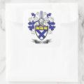 Kirkpatrick Family Crest Coat of Arms Square Sticker | Zazzle