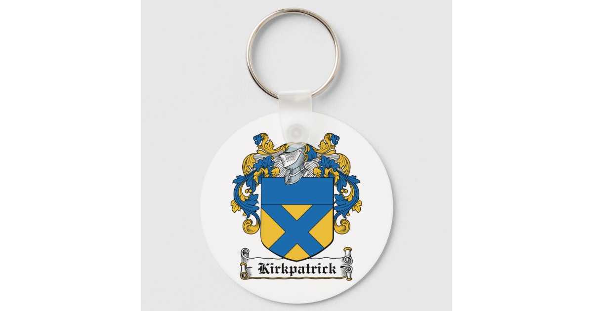 Kirkpatrick Family Crest Keychain | Zazzle