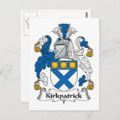 Kirkpatrick Family Crest Postcard | Zazzle