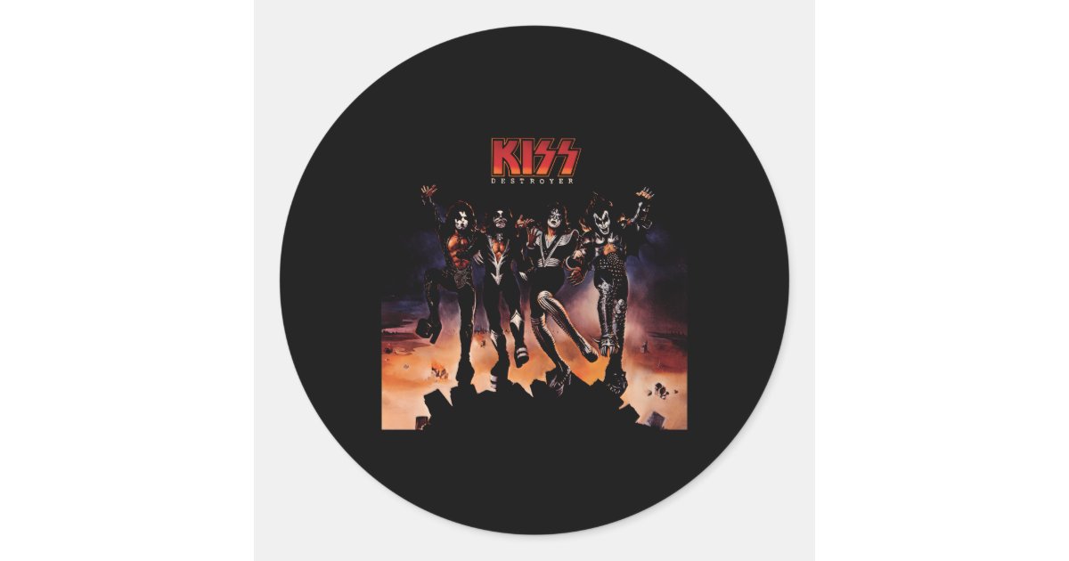 Kiss 1976 Destroyer Classic Round Sticker | Zazzle
