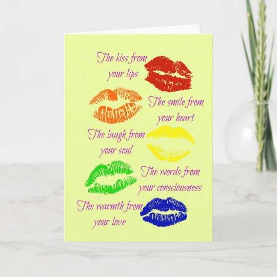 Kiss From Your Lips Card | Zazzle.com