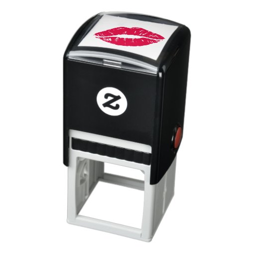 Kiss Lip Self-inking Stamp | Zazzle