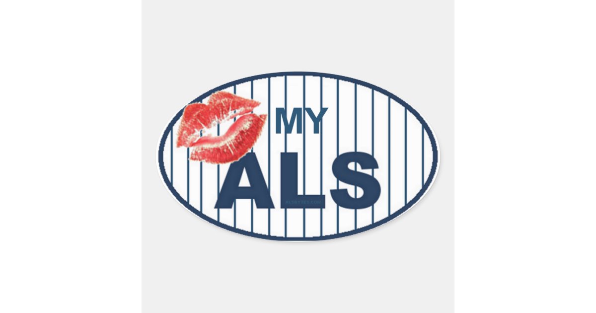Kiss My ALS2 Oval Sticker | Zazzle