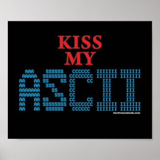 Ascii Posters, Ascii Prints, Art Prints, & Poster Designs | Zazzle