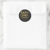 Kiss My Class Goodbye Graduation Party Favor Classic Round Sticker | Zazzle