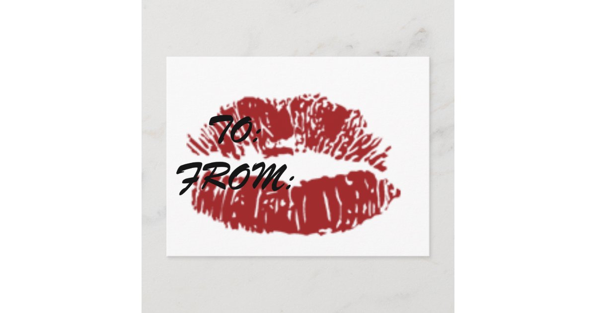 Kiss on a Card | Zazzle