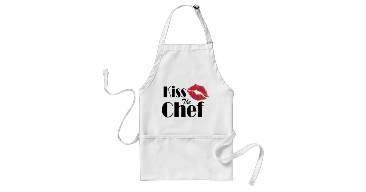 Kiss The Chef Adult Apron Zazzle