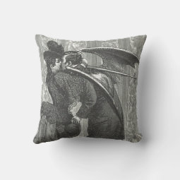 Kiss Victorian/Gothic Vampire 20" Sq Throw Pillow | Zazzle