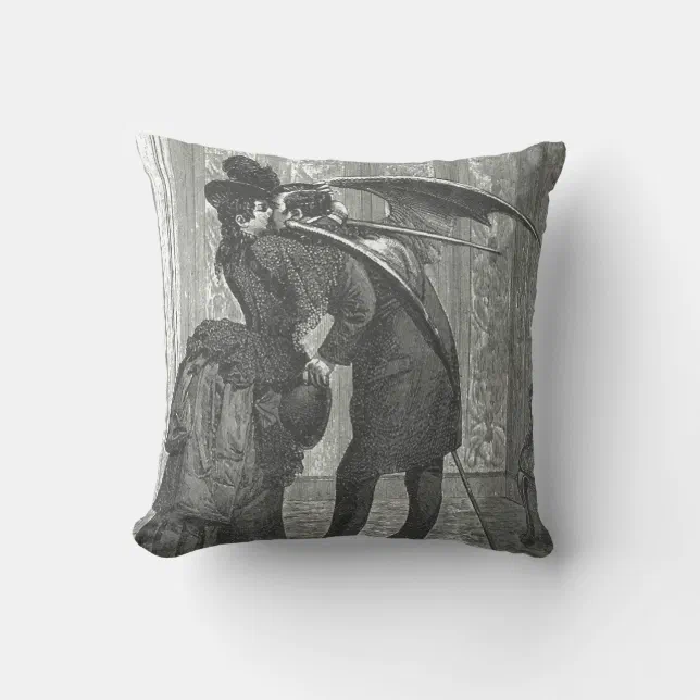 Kiss Victorian/Gothic Vampire 20" Sq Throw Pillow | Zazzle