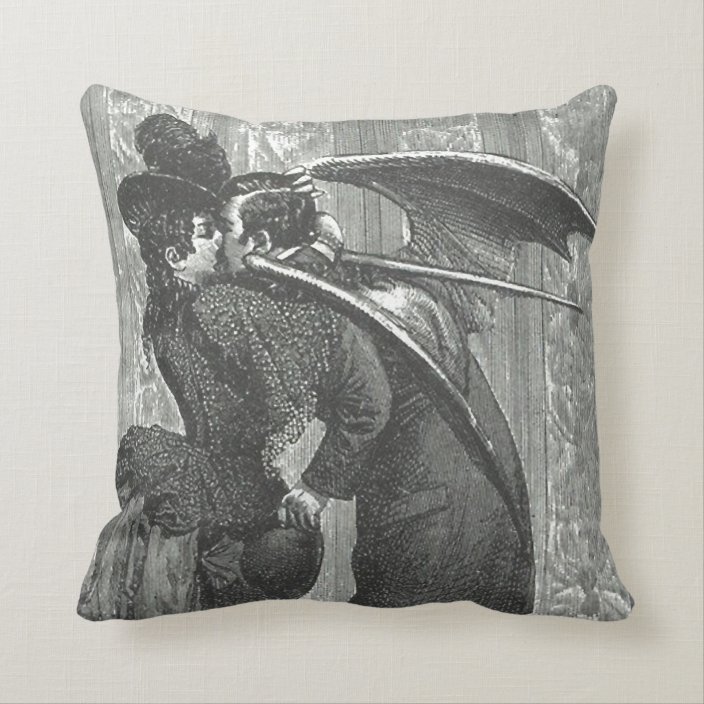Kiss Victorian/Gothic Vampire 20" Sq Throw Pillow | Zazzle.com