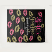 kiss your 40's goodbye photo prop virtual party tapestry | Zazzle