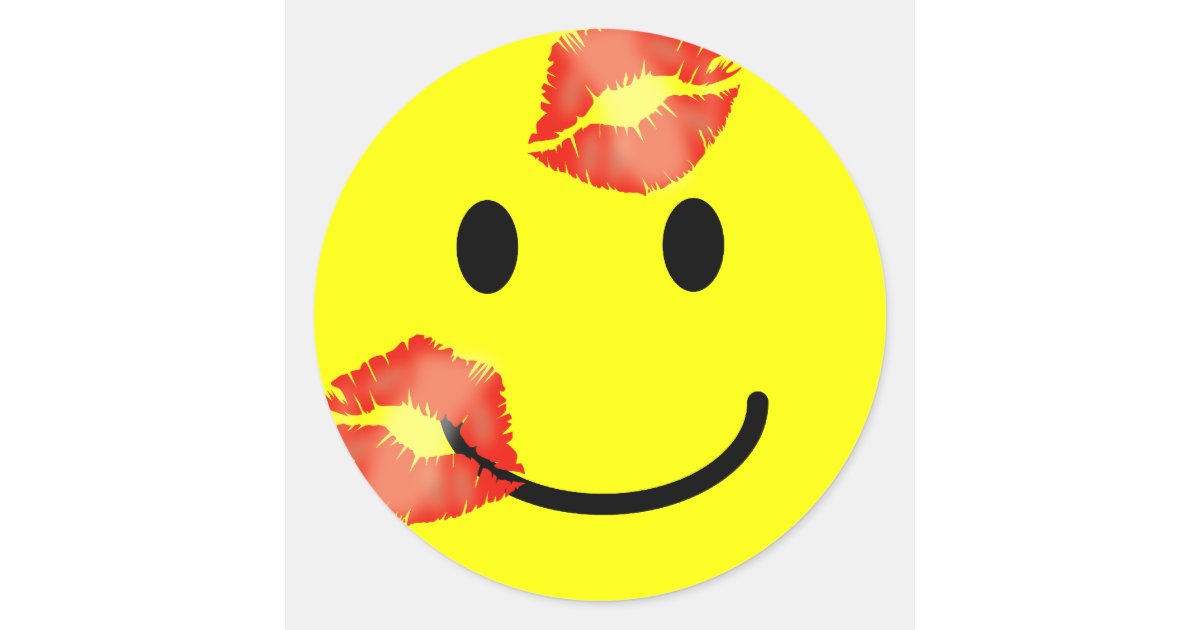 'KISSEY FACE STICKERS | Zazzle