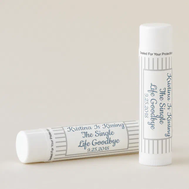 Kissing The Single Life Goodbye Lip Balm | Zazzle